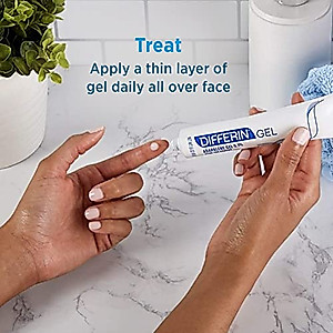 Differin Acne Skin Care Set, Differin Gel 3 Step Regimen, Acne Treatment, Sunscreen SPF 30 for Face, Facial Cleanser, for Acne Prone Sensitive Skin