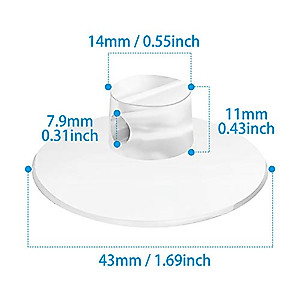 ChengFu 4 Pack Bathroom Shower Caddy Connectors Suction Cups, Heavy Strength Clear Suction Cups Compatible with Zenna Home, Simple Houseware, GeekDigg, Plumboss, Splash Home