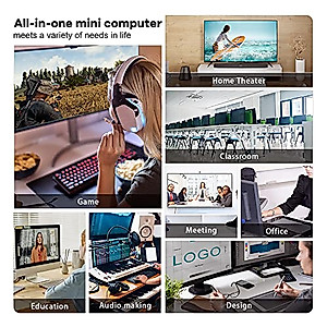 Beelink SER5 Ryzen Mini PC,Mini Computer Ryzen 5 5500U (7nm,6C/12T) up to4.0GHz, 16G DDR4 RAM/500GB Mini Gaming PC Small Computers Supports 4K WiFi6E BT5.2