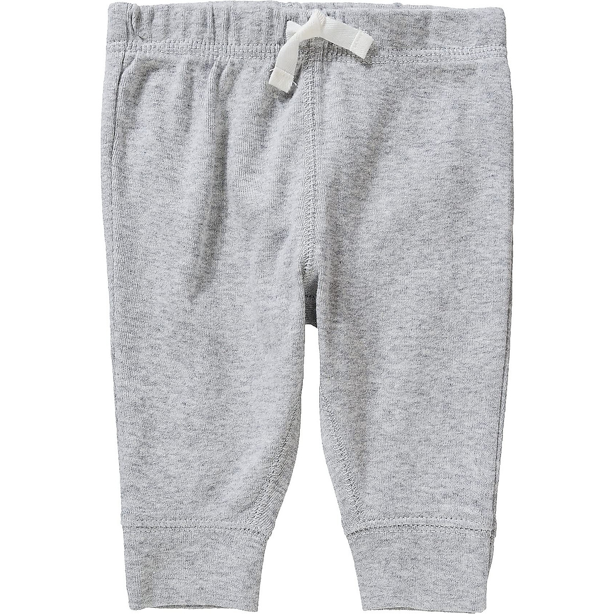 Carter's Baby Boys 2-Pack Pull-On Pants (Black/Heather, 12 Months)