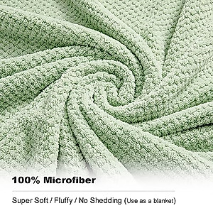 Extra Large Bath Towel Sheet Set 35x70 Inches - Oversized Bath Towels Set,Jumbo Large Microfiber - Quick Dry, Lightweight,Super Soft,Highly Absorbent Towel Set for Bathroom,Hotel,SPA,Pack of 4 (Green)