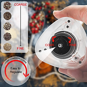 KMYC Coffee Grinder Electric Rechargeable, Bean Grinders for Espresso Coffee Maker and Spice Salt Pepper, Coarse Fine Adjustable Grinding Setting, Small Size Portable and Cordless