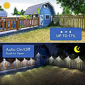 XINREE Solar Lights Outdoor Deck Lights, Solar Powered Fence Lights Outdoor Step Stair Lights,Solar Deck Lights Outdoor Waterproof Lamps for Wall Porch Pool Front Door Yard Stairs (8Pack x 10LED)