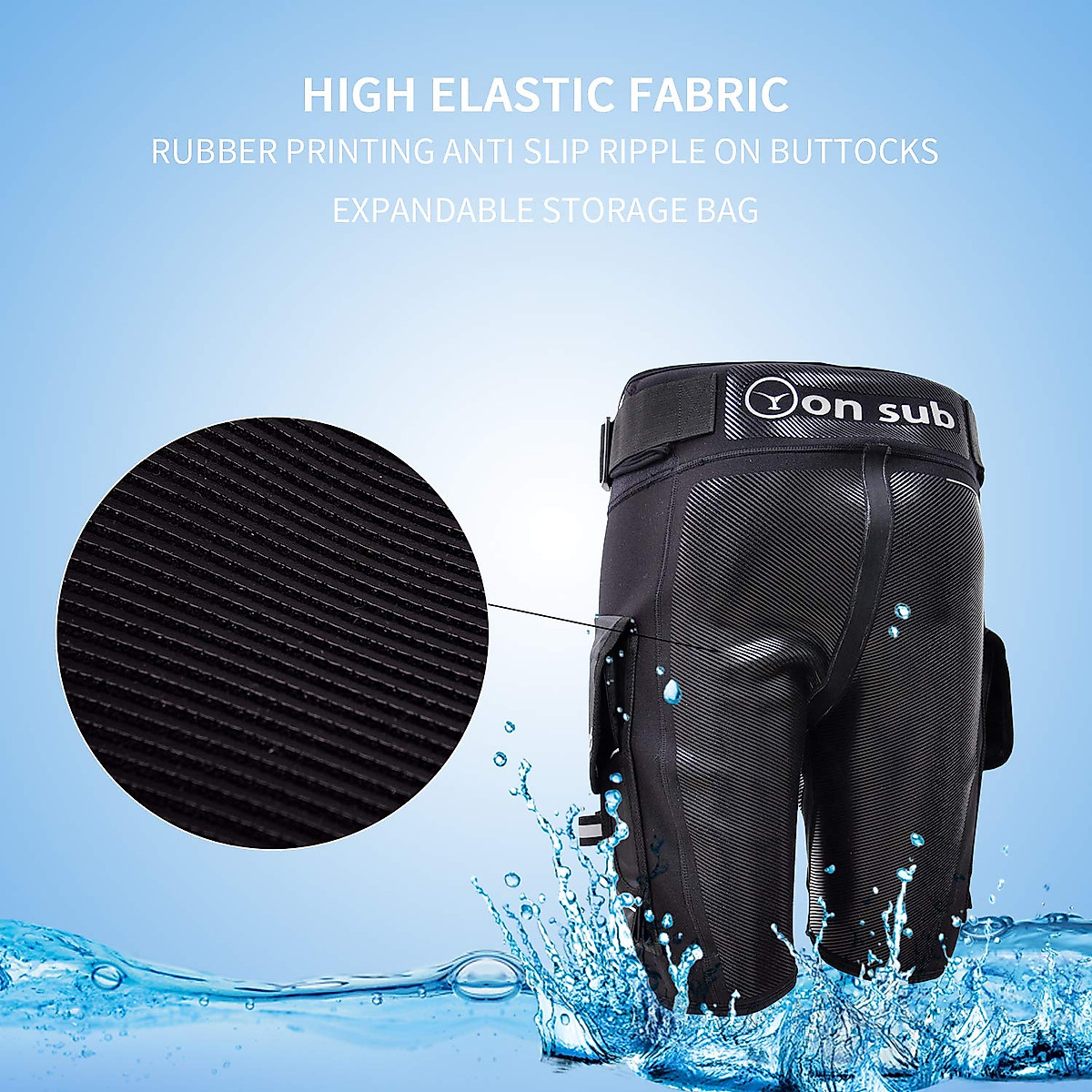 yonsub Diving Wetsuit Shorts Neoprene Men Submersible D Ring Short Pants Mens Rubber Printed Technical Surf Snorkeling Equipment