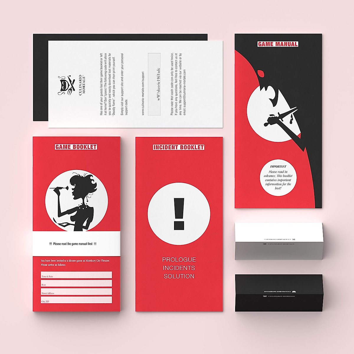 Culinario Mortale Deadly Fame – Murder Mystery Dinner Party Game for 5-8 Players