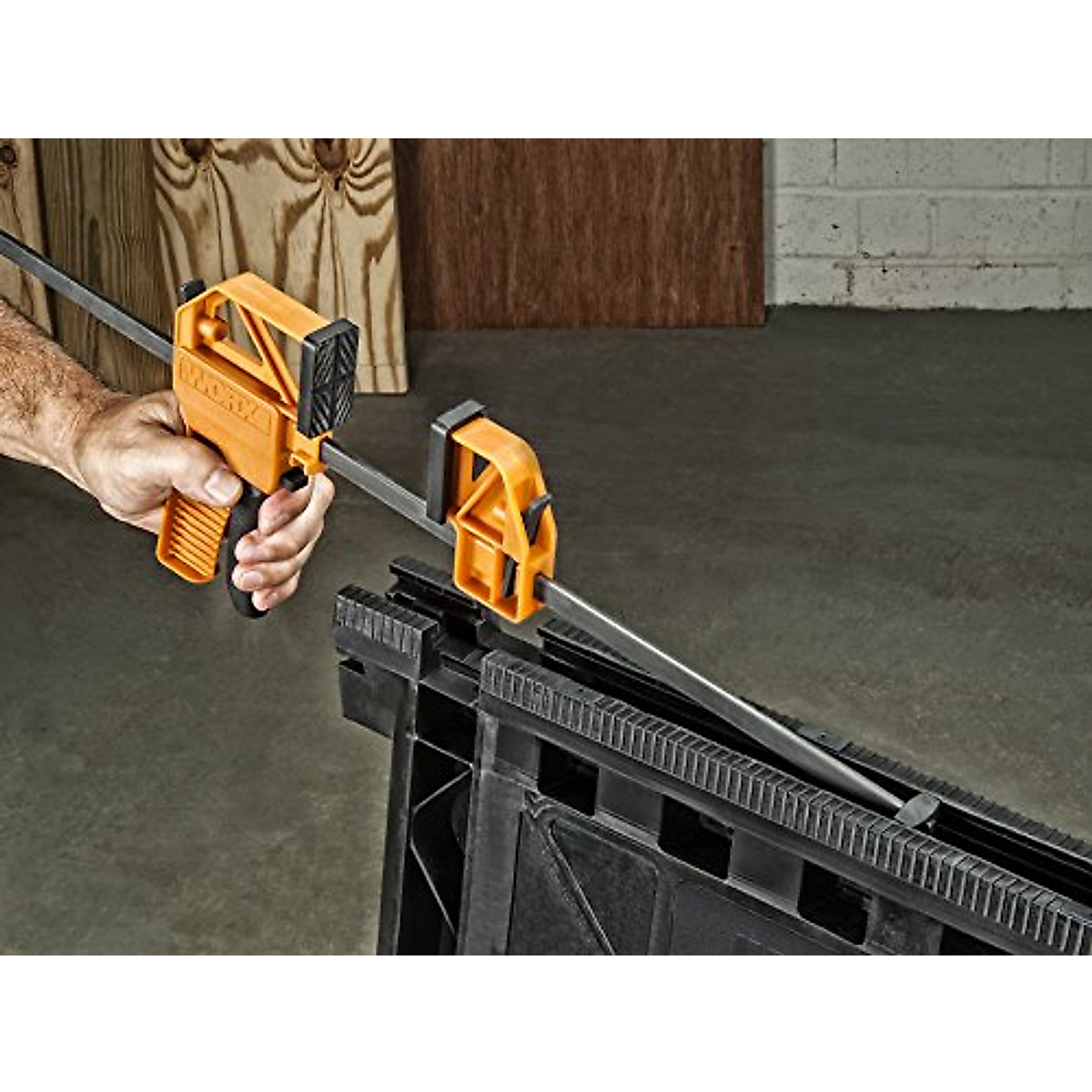WORX WX065 Clamping Sawhorses with Bar Clamps