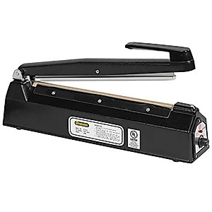 Aviditi Powerseal 12" Impulse Manual Heat Sealing Bag Machine for Closing Plastic Poly Bags and Tubing (1 Machine)