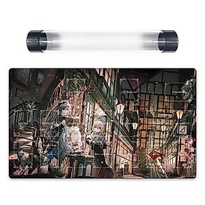 Ygomat Yo-Kai Girl Trading Card Game CCG OCG Playmat TCG Mat Free Best Tube/Bag (B_Add Playzones + Tube)