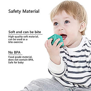 MIXI Baby Toys Blocks, Soft Blocks for Babies 6 Month Baby Toys Teething Toys Infant Toys Baby Building Blocks Montessori Developmental Toys with Numbers Animals Shapes for Baby 6 Months and Up 12PCS