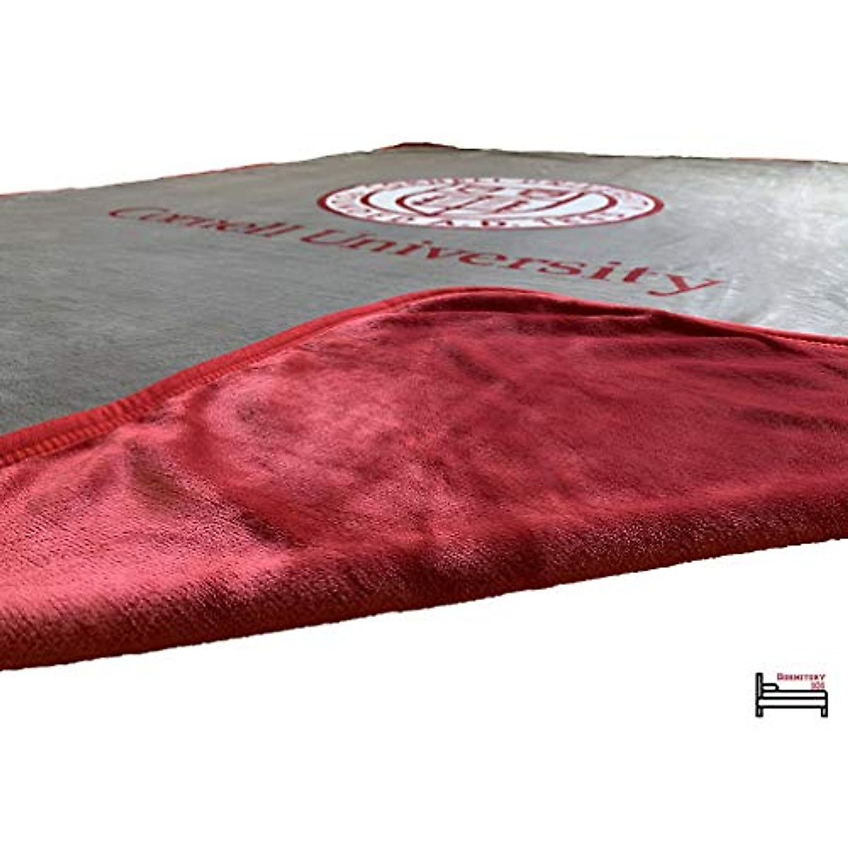 Dormitory 101 Cornell U Premium Plush Fleece Blanket - X Large 60"X80". Fits Queen or Twin XL Beds. Winter Holiday Graduation Gifts