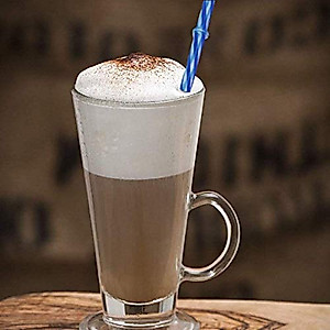 25 Pieces Reusable Plastic Straws. BPA-Free, 9 Inch Long Drinking Transparent Straws Fit for Mason Jar, Yeti Tumbler, Cleaning Brush Included