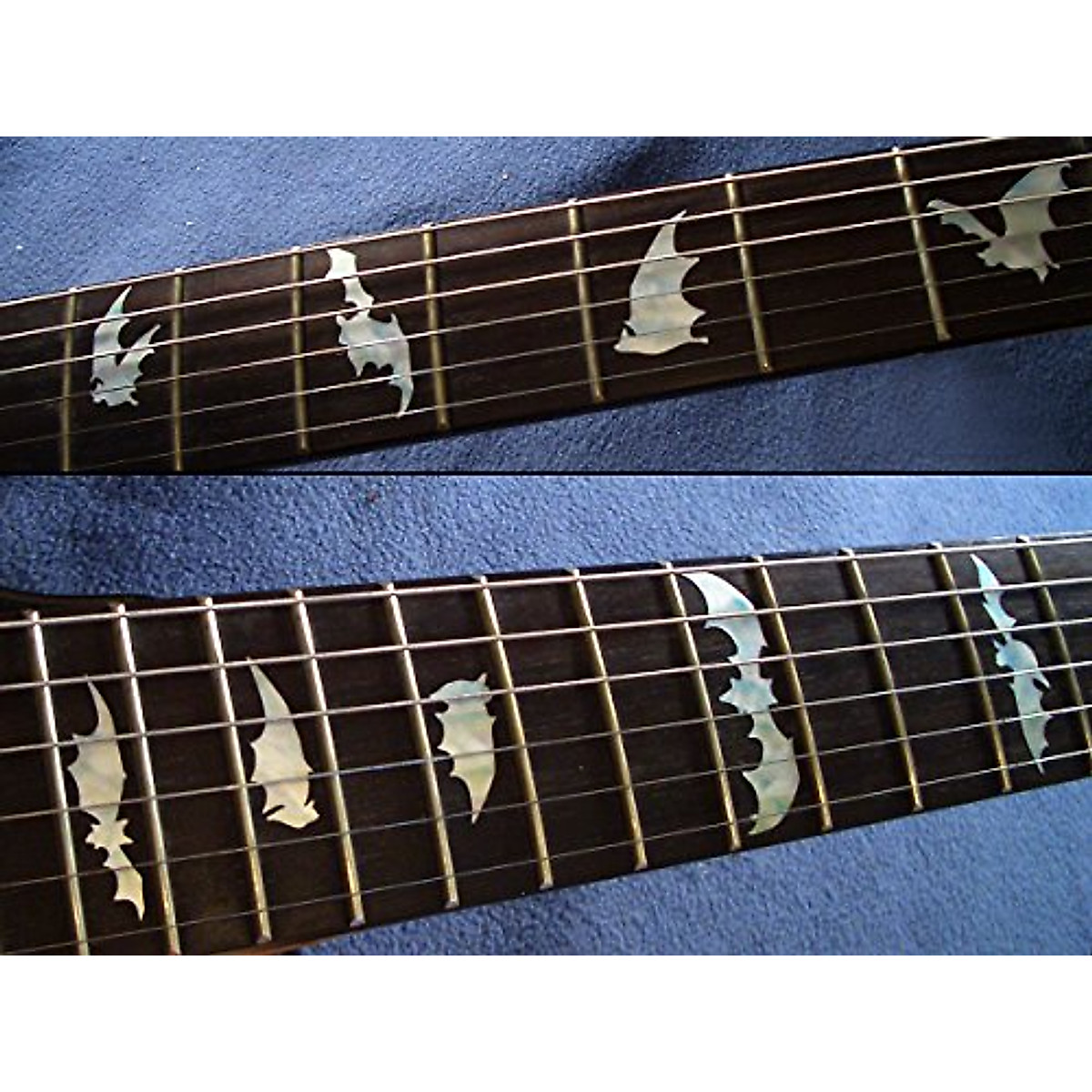 Jockomo BAT Bat/White Pearl Guitar Inlay Sticker