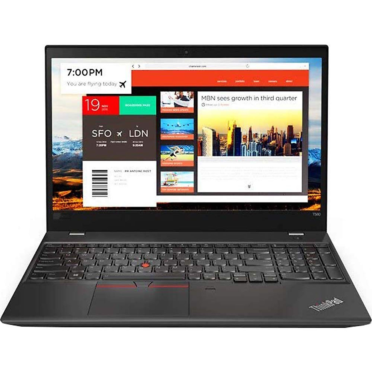 Lenovo 20L9001AUS Thinkpad T580 20L9 15.6" Notebook - Windows - Intel Core i7 1.9 GHz - 16 GB RAM - 512 GB SSD, Black