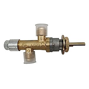 METER STAR 3/8" Male Flare Propane Gas Fire Pit & Heater Fireplace Main Control Valve Low Pressure with Flame Failure Safety Low Pressure Thermoelectric Valve