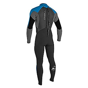 O'NEILL Unisex Child Youth Epic 4/3mm Back Zip Full Wetsuits, Black/Smoke/Ocean, 12 US