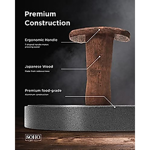 GALVANOX Grilling Gift for Dad, Non-Stick Hamburger Press Patty Maker, Aluminum BBQ Burger Mold “Dad Grill Boss” for Fathers Day/Birthday Boxed