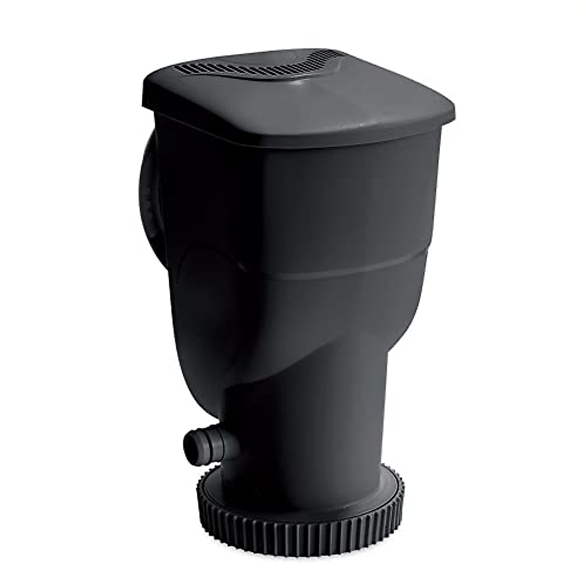 Summer Waves Light Oak Elite 14 Foot by 36 Inch Outdoor Backyard Round Frame Above Ground Swimming Pool Set with Ladder and Filtration Pump