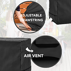 WNANAN Outdoor Prep Table Cover - Heavy Duty Waterproof Cover for Keter Unity Small Portable Table, Compatible with 36 inch Outdoor Utility Cart and Storage Cabinet