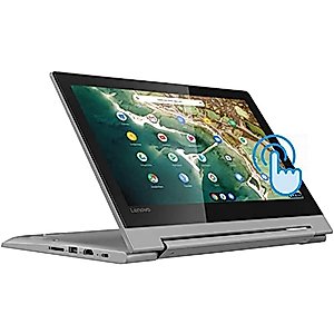 Lenovo 2022 Chromebook Flex 3, 2-in-1 11.6" HD Touchscreen for Business and Student Laptop, MediaTek MT8173C CPU, 4GB LPDDR3, 32GB eMMC, PowerVR Graphics, Webcam, Chrome OS, Grey, 128GB USB Card