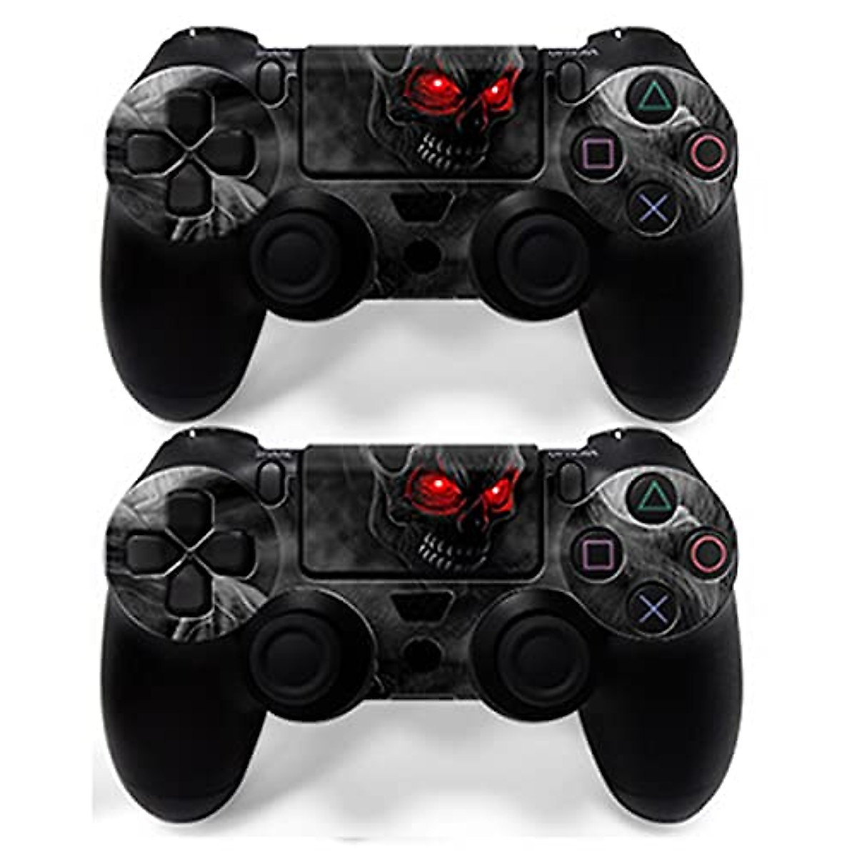 FYPRO Ps4 Pro Skin Sticker The Skull for Sony Playstation 4 Pro Console Protection Film and 2pcs Controller Skins 1#