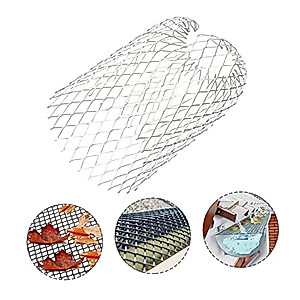OSALADI roof Gutter Guard Filter for Sink Expandable Steel mesh Strainer Gutter Filter Gutter Cleaner Guard net Gutter Blockage Filter Leaves Water Sink Filter Aluminum rain Cover 4Pcs