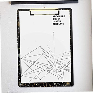 Operitacx Plastic Folder 4pcs for Profile Writing Fashion File Folders A Letter Exam Size Case with Clip Clipboards Paper Decorative Nurse Storage Pattern Holder Office Folder Clipboard