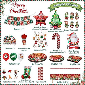 234 Pcs - Christmas Balloons Decorations - Christmas Party Decorations - Christmas Party Decor - Christmas Decorations Indoor - Christmas Party Supplies - Grinch Christmas Party Decorations