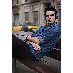 JBL Tune 750BTNC - On-Ear Wireless Bluetooth Headphones with Noise Cancellation, Includes LED Flashlight Key Chain Bonus (Blue)