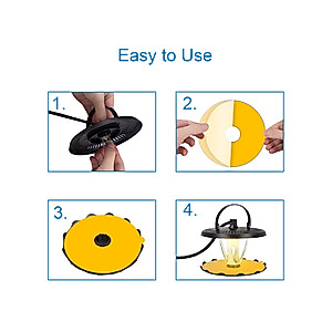 12 Pcs Flea Trap Refill Discs 6" Replacement Glue Boards with Hole for Flea Traps for Inside Your Home, Sticky Pads for Fleas, Bugs, Flies, Mosquitos, etc