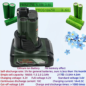 Taurus King Compatible with Bosch 12 Volt Lithium ion Battery 4.0Ah 4000mAh Suitable for 12V Li-ion Electrical Tools Replaceable Batteries