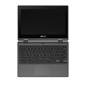 ASUS Chromebook Flip CR1 CR1100 11.6" HD 2-in-1 Touchscreen Notebook Computer, Intel Celeron N5100 1.1GHz, 4GB RAM, 32GB eMMC, Chrome OS, Dark Gray