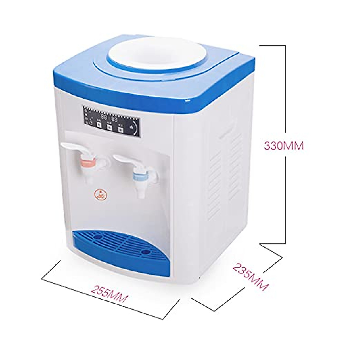 TQSHOoP Hot and Cold Water Dispenser, Countertop Top Loading Water Cooler Dispenser 5 Gallon Electric Water Dispenser for Office Home