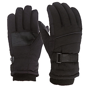 Aniywn Kid's Windproof Waterproof Snow Ski Gloves Children's Winter Warm Thermal Snowboard Gloves for Boys Girls 4-7 Years