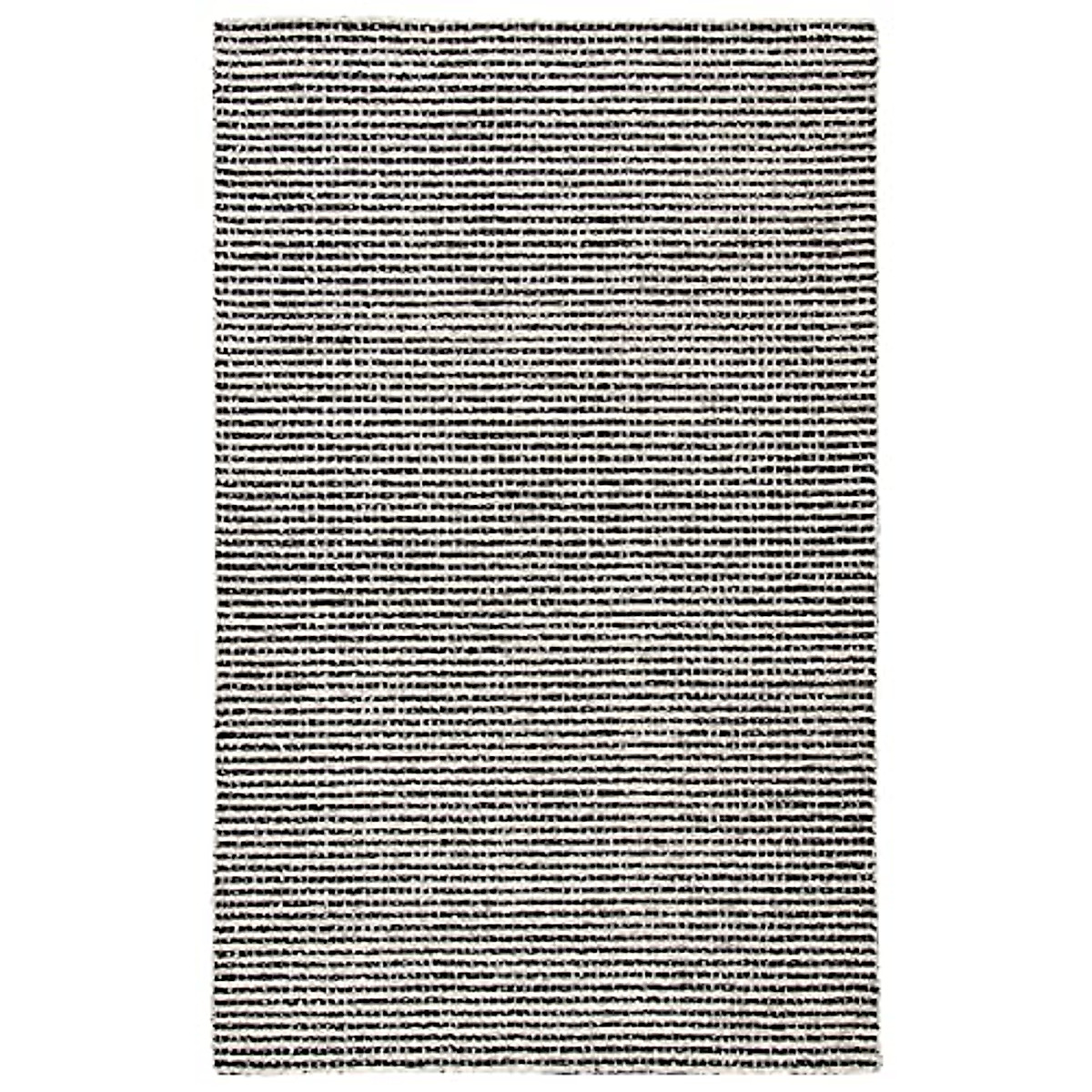 SAFAVIEH Abstract Collection 4' x 6' Black/Ivory ABT853Z Handmade Premium Wool Entryway Living Room Foyer Bedroom Accent Rug