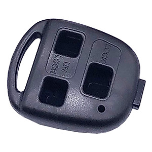 2 Pcs Key Fob Case Shell Fit for Lexus Keyless Entry Remote Car Key Fob Cover Casing Replacement Key Housing (Black)