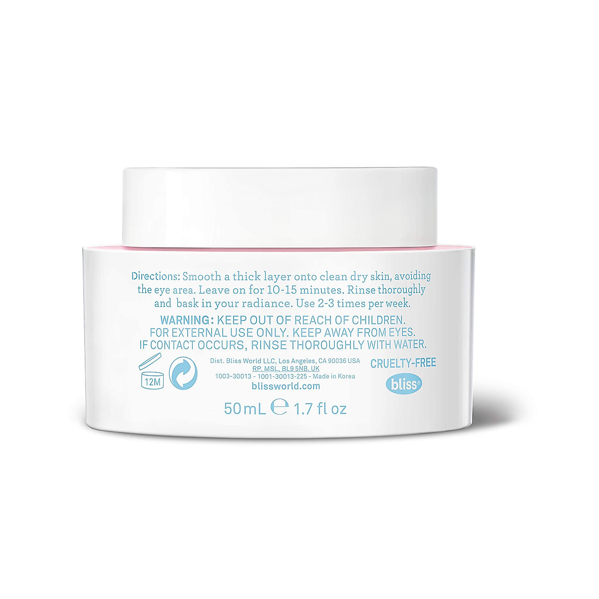 Bliss What a Melon Overnight Facial Mask - 1.7 Oz - Reviving & De-stressing Overnight Mask - Hydrates, Nourishes, and Softens - All Skin Types - Vegan & Cruelty-Free