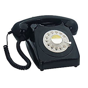 Benotek Telephone, Corded Landline Phones for Home, Retro Old Fashion Home Phone with Rotary Dial Keypad, Antique Old Fashion Telephones Novelty Gift for Decoration