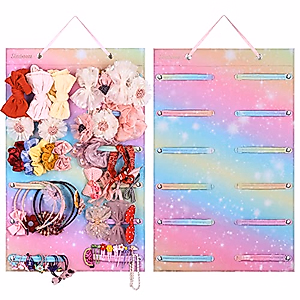 SIMBOOM Headband Holder for Baby Girl, Hanging Storage Organizer Newborn Headbands, Bows