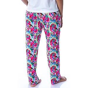 Nickelodeon Womens' Rugrats Cartoon Character Spiral Tie Dye Pajama Pants (S) Multi