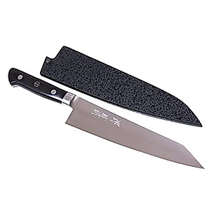JCK ORIGINAL Kagayaki Japanese Chef’s Knife, KN-3 Professional Kiritsuke-Gyuto Knife, R-2 Special Steel Pro Kitchen Knife with Ergonomic Pakka Wood Handle, 7.8 inch