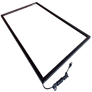 19 Inches 5:4/16:10 Ratio 10 Touch Points IR Touch Frame Panel,Touch Screen Overaly Kit with Glass Plug&Play (16:10)