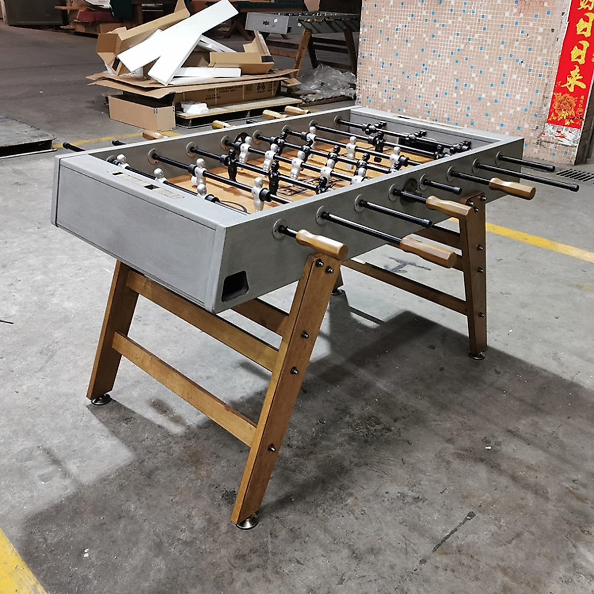 SOENDRK Football Soccer Table,Competition Sized Football Indoor Recreational for Arcade Game Room Metal 55" for Kids and Adults