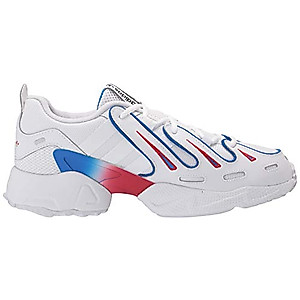 adidas Originals Men's EQT Gazelle Sneaker, White/White/Glory Blue, 4