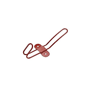 Pastlla 5pcs Coat Hooks Farmhouse Hooks Wall Mounted Vintage Double Coat Hangers Hat Hook Decorative Wall Mounted Rustic Coat Hooks Red