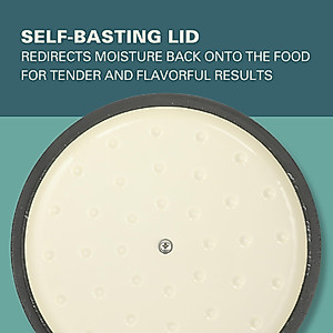 Gibson Home Addlestone 2.65 Quart Enamel Cast Iron Dutch Oven - Red