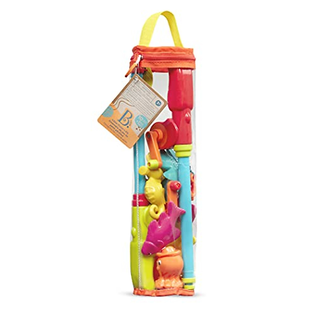 B. toys- Little Fisher's Kit- WaterPlay- Magnetic Fishing Play set for Kids- Fishing Game – 2 Fishing Rods & 8 Sea Animals – Water Toys for Bath, Pool- 3 years +