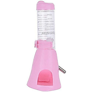 BINX (125ML, Pink) Water Dispenser Automatic pet Bottle for Hamsters, Rats, Guinea Pigs, White Rabbits and Small Animals