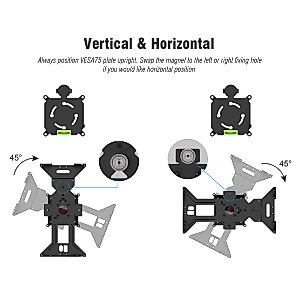 Magnetic Wall Mount for Xbox Series X, Metallic Support Bracket with Gaming Headset Hook, Magnets and Built-in Level Design - Mount XSX Vertical, Horizontal or Under The Desk