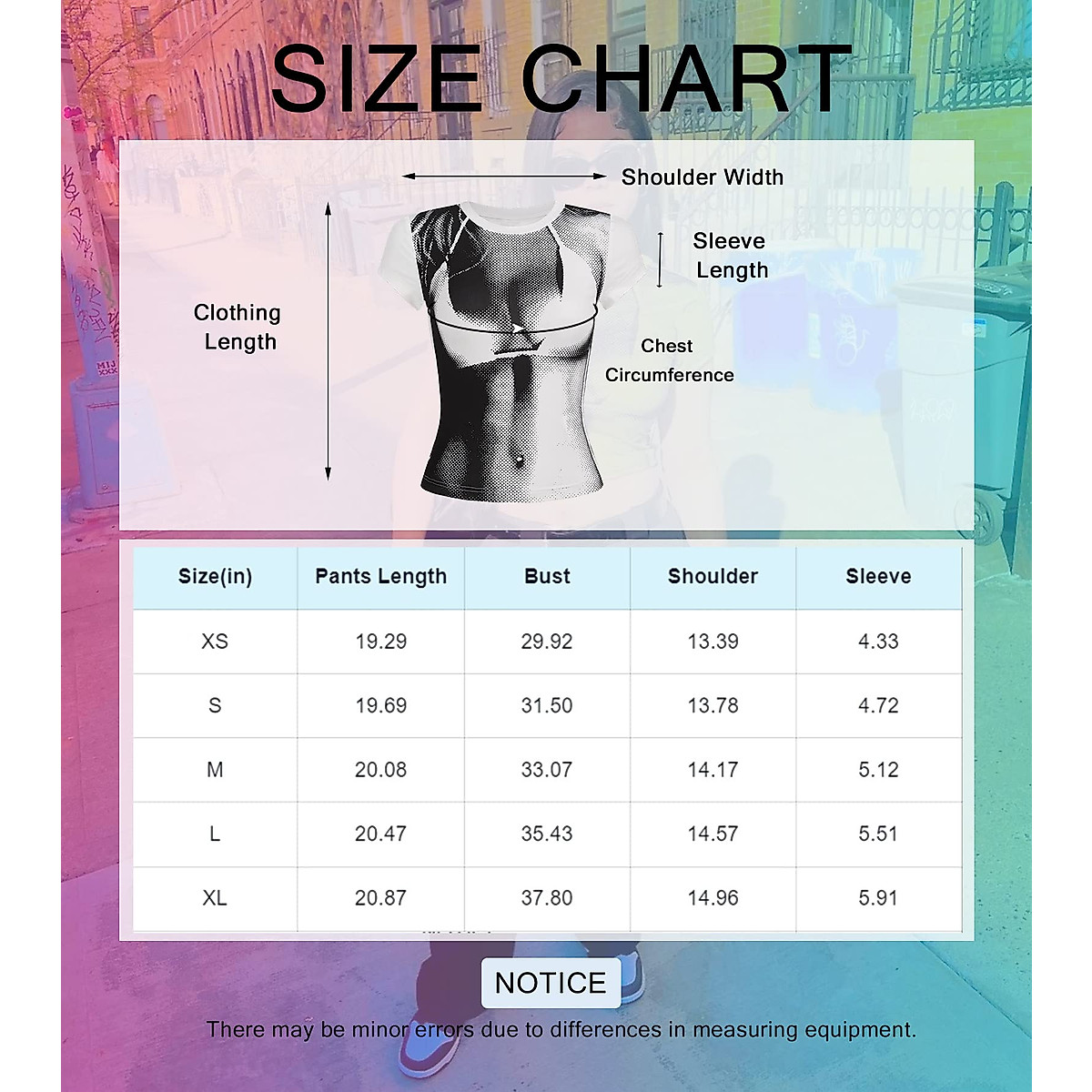 Women's 3D Body Print Crop Tops - Y2k Bikini Boob Graphic Tee Shirt Aesthetic Heat Map Sexy Festival Concert Outfit(ShortWhite,XL,10821e)