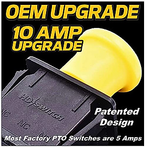 HD Switch Improved 10 AMP Upgrade Blade Clutch PTO Switch fits 140404 146283 154959 154963 169416 169417 174651 174652 174653 for Poulan AYP MTD Craftsman and 6201316MA 94927 for Murray